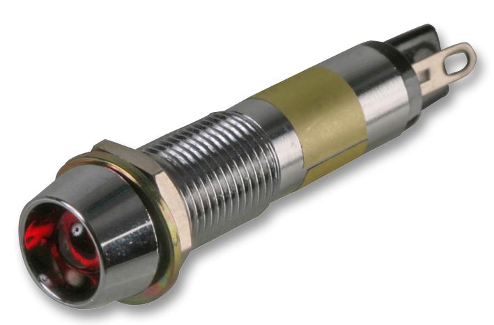 609-2112-140F - Dialight - LED Panel Mount Indicator, Red, 24 VDC