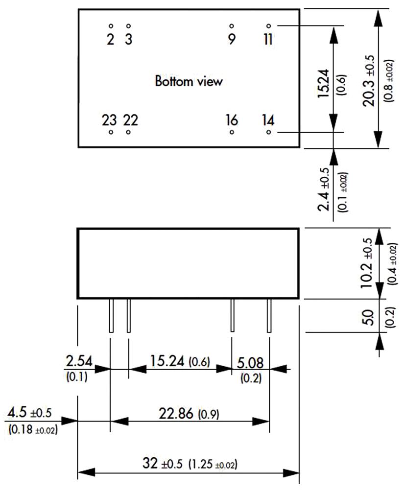 TEL 5-2423 - Traco Power - Isolated Through Hole DC/DC Converter, ITE, 2:1