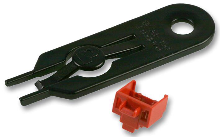 PSL-DCJB-C - Panduit - Connector Accessory, Red, RJ45 Jack Blockout Device
