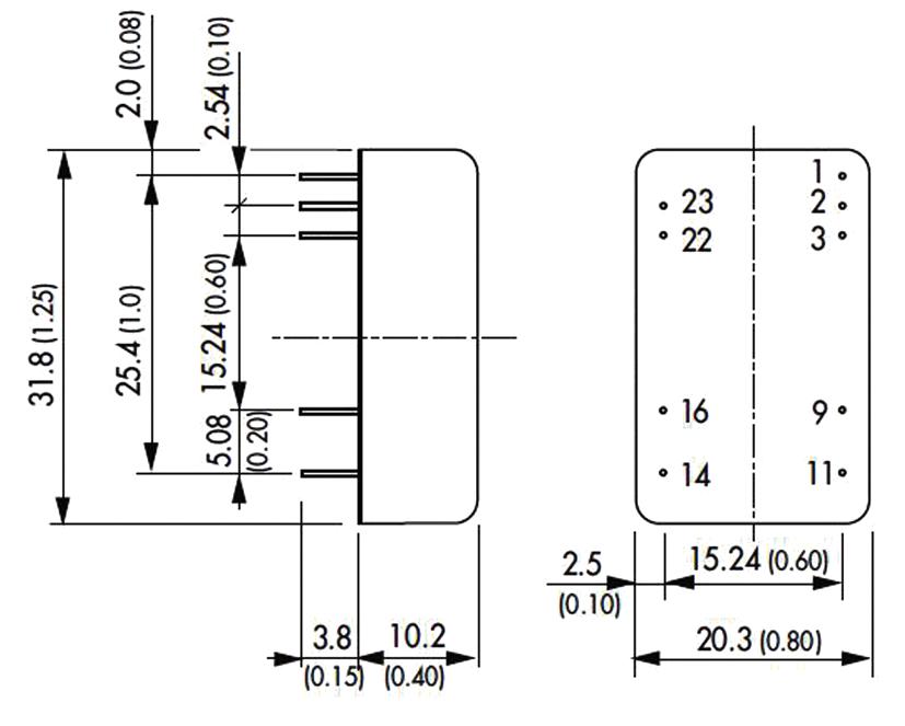 THD 12-2411WI - Traco Power - Isolated Through Hole DC/DC Converter, ITE, 4:1