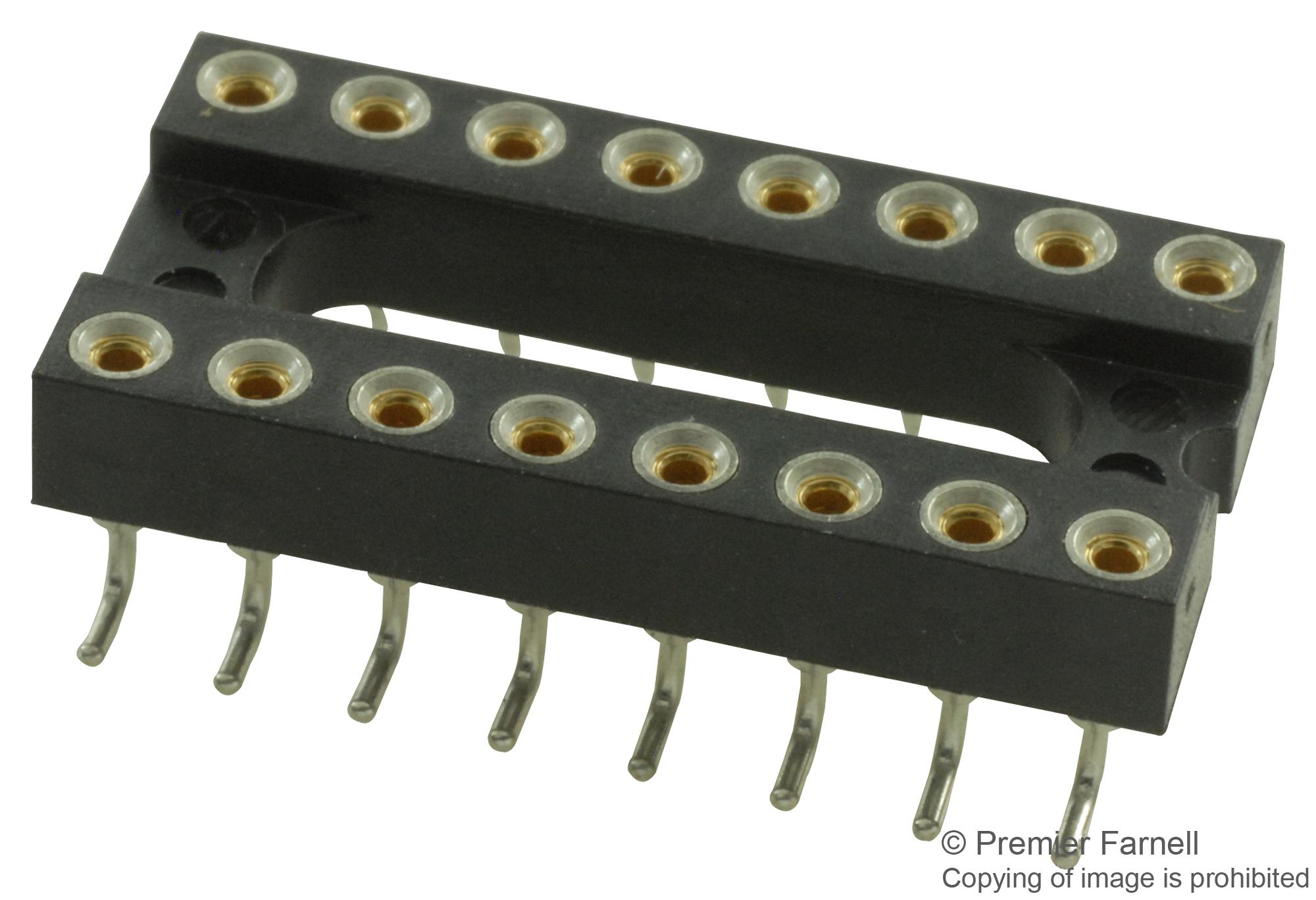 DIL 16 SMD M - Fischer Elektronik - IC & Component Socket, 16 Contacts ...