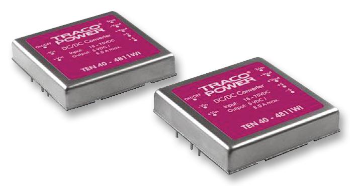 TEN 40-2413WI - Traco Power - Isolated Through Hole DC/DC Converter, ITE, 4:1