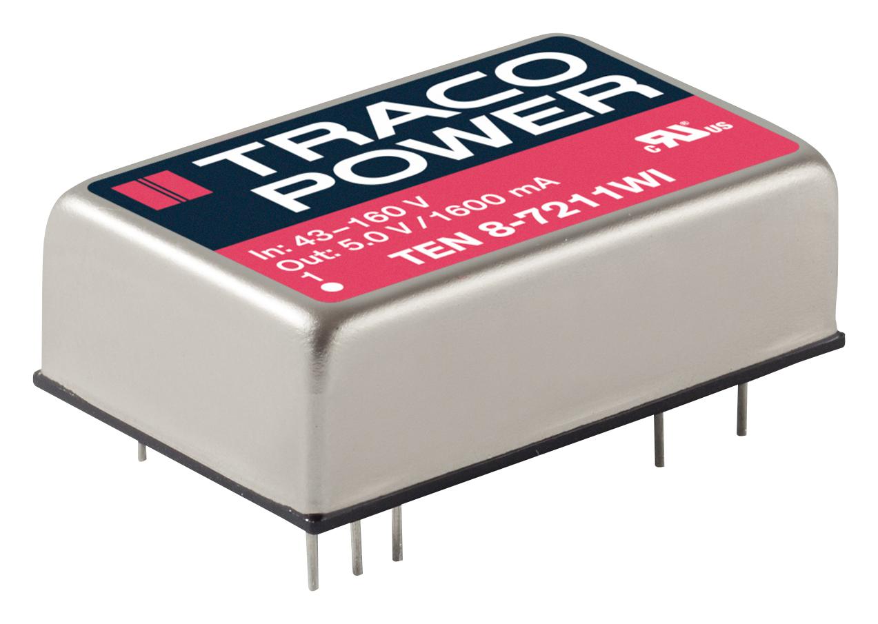 TEN 8-2422WI - Traco Power - Isolated Through Hole DC/DC Converter, ITE, 4:1