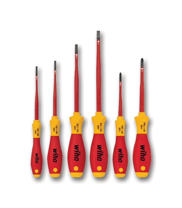 3201 K6 - Wiha - Screwdriver Set, VDE, Slotted/Phillips