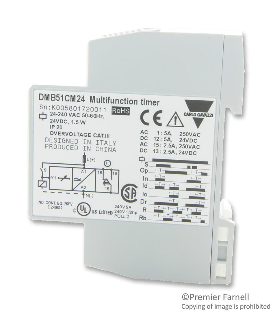 DMB51CM24 - Carlo Gavazzi - Analogue Timer, DMB51, Multifunction