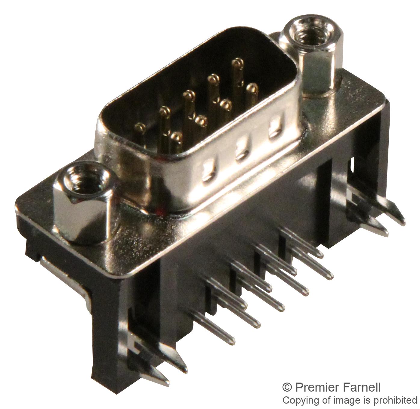 5504F1-09P-02A-03 - Multicomp Pro - D Sub Connector, Right Angle, DB9