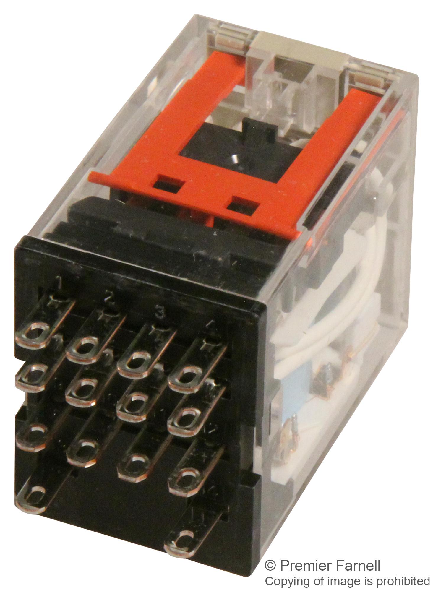 MY4N D2 DC24(S) - Omron Industrial Automation - Power Relay, Miniature, 4PDT