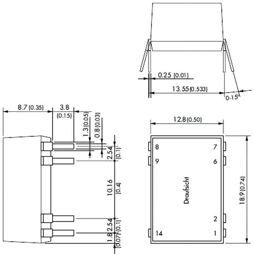 TDR 3-2411WI - Traco Power - Isolated Through Hole DC/DC Converter, ITE, 4:1