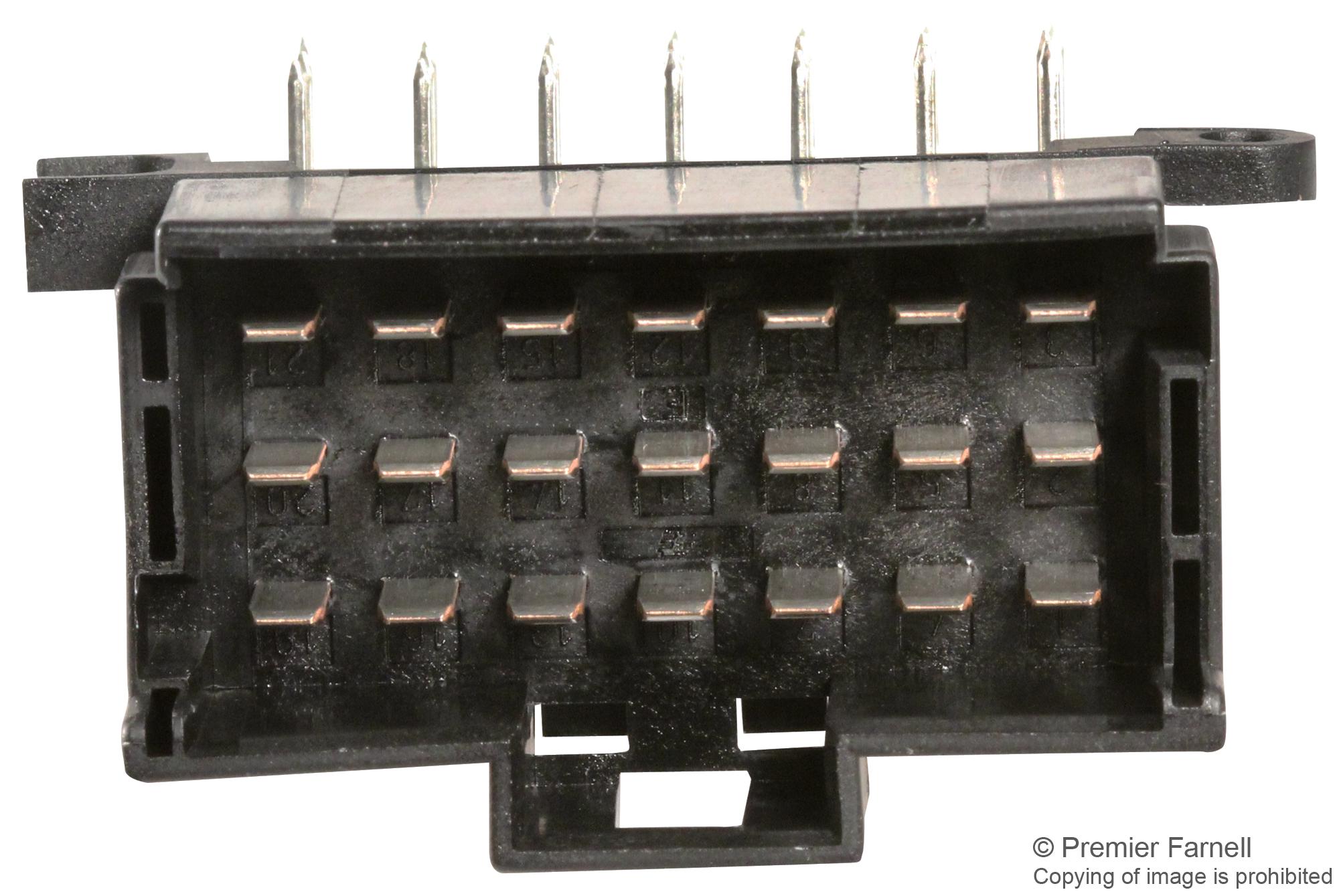 9-966140-6 - Amp - Te Connectivity - Rectangular Power Connector, 21 Contacts, MCP Series