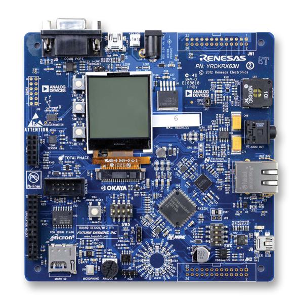Rx63nrdk Renesas Development Board Rx63n Mcu On Board Segger J Link Jtag Debugger