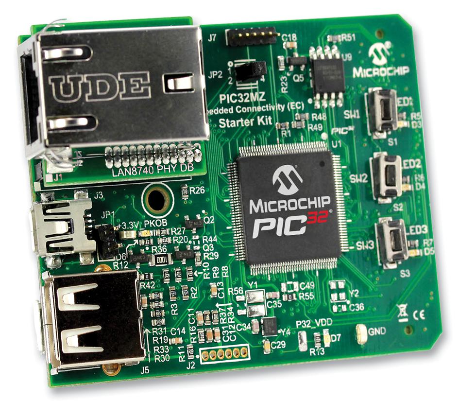 DM320006 - Microchip - Starter Kit, PIC32Mz Connectivity, 32-bit MCU