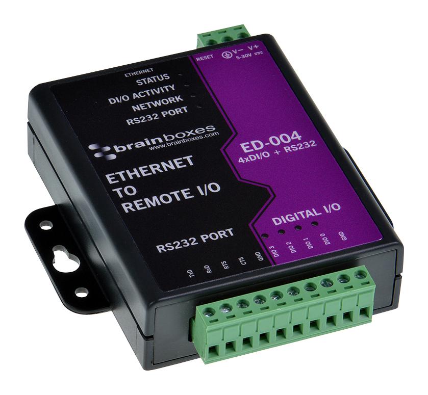ED-004 - Brainboxes - I/O Module, Ethernet to Digital, 4 Digital Ports