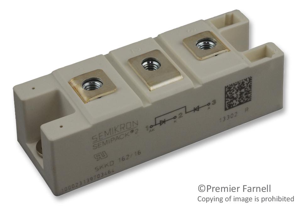SKKD 162/16 - Semikron - Diode Module, 1.6 kV, 195 A