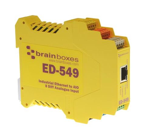 ED-549 - Brainboxes - I/O Module, Ethernet to Analogue, 8 Analogue Inputs