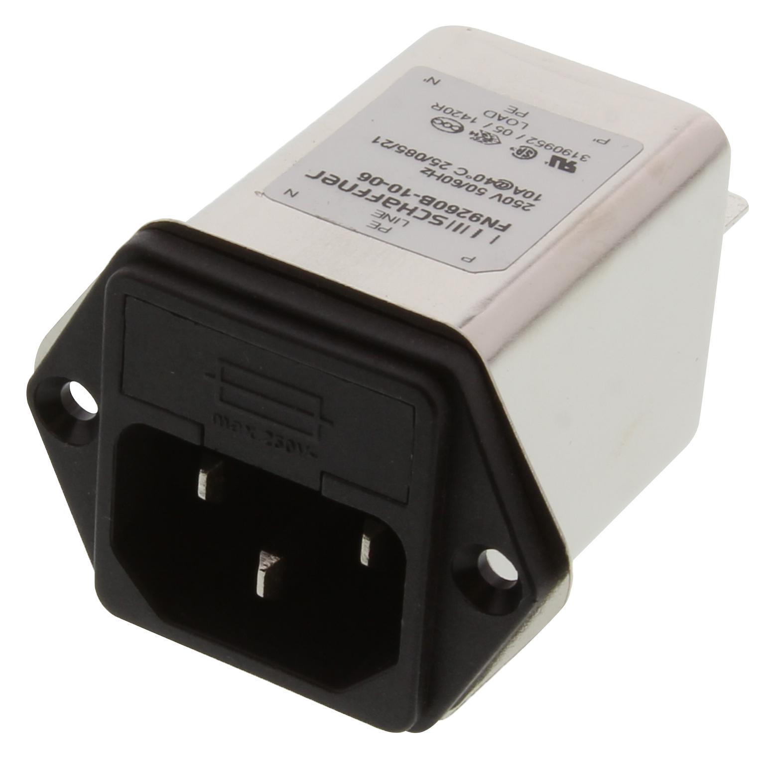 FN9260B-10-06 - Schaffner - Te Connectivity - Filtered IEC Power Entry ...