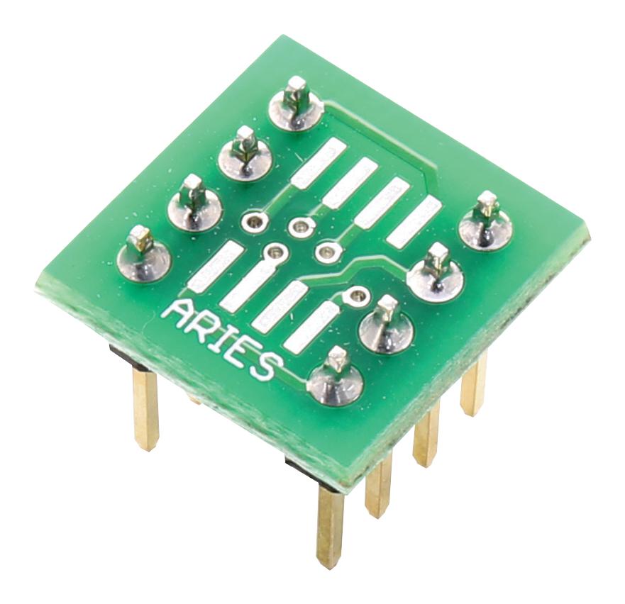 LCQT-SOIC8-8 - Aries - IC Adapter, 8-SOIC to 8-DIP, 2.54mm Pitch Spacing LCQT-SOIC8-8 - Aries - IC Adapter, 8-SOIC to 8-DIP, 2.54mm Pitch Spacing