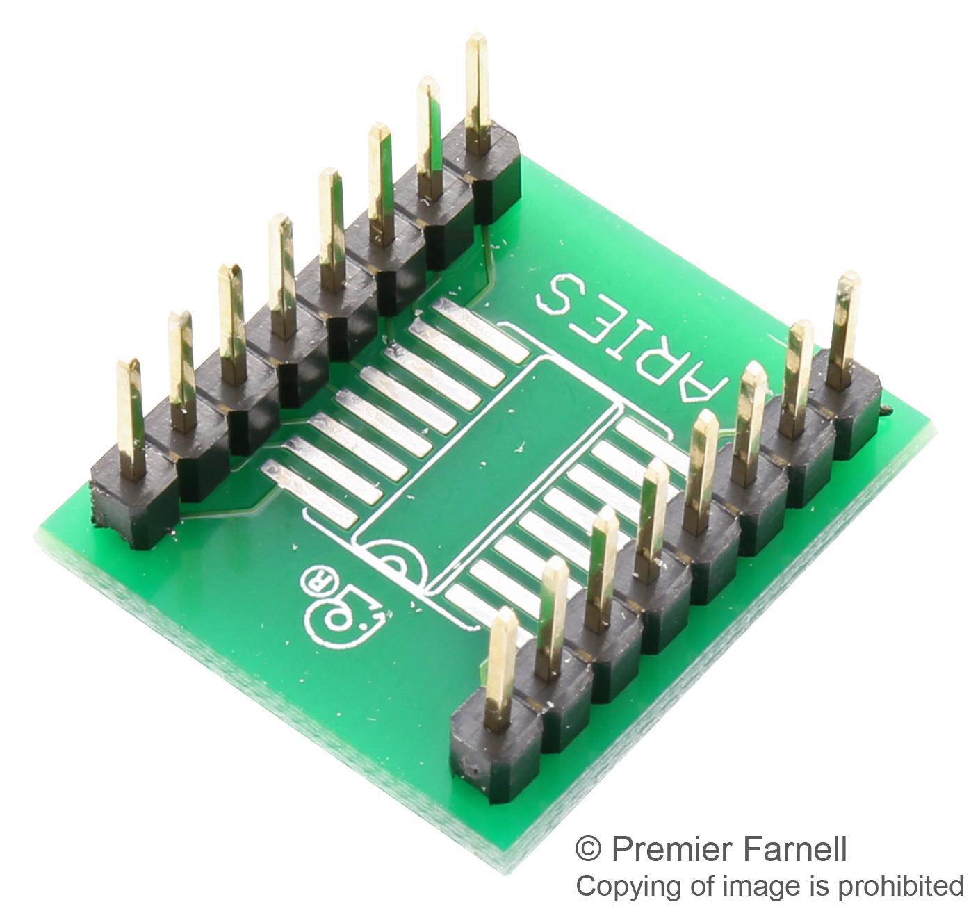 LCQT-TSSOP16 - Aries - IC Adapter, 16-TSSOP to 16-DIP, 2.54mm Pitch Spacing