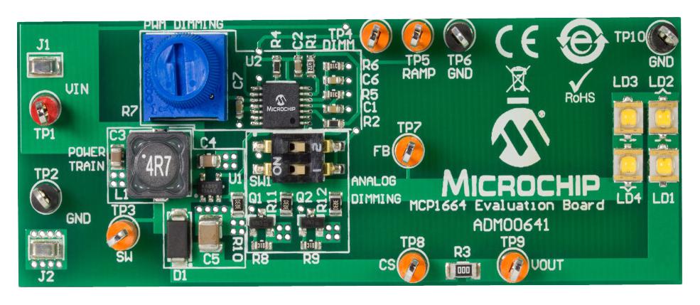 ADM00641 - Microchip - Evaluation Board, LED Driver, MCP1664