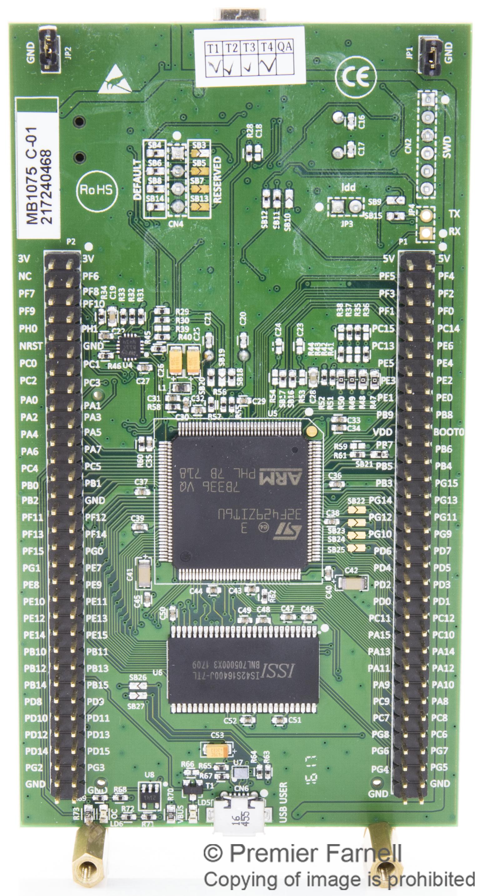 STM32F429I-DISC1 - Stmicroelectronics - Discovery Board, STM32F429ZI MCU, 2.4" QVGA LCD