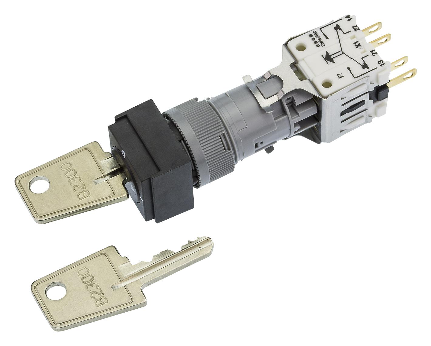 911F.401-00+200-4001-00 - Eao - Keylock Switch, Push-Pull, SPST-NC