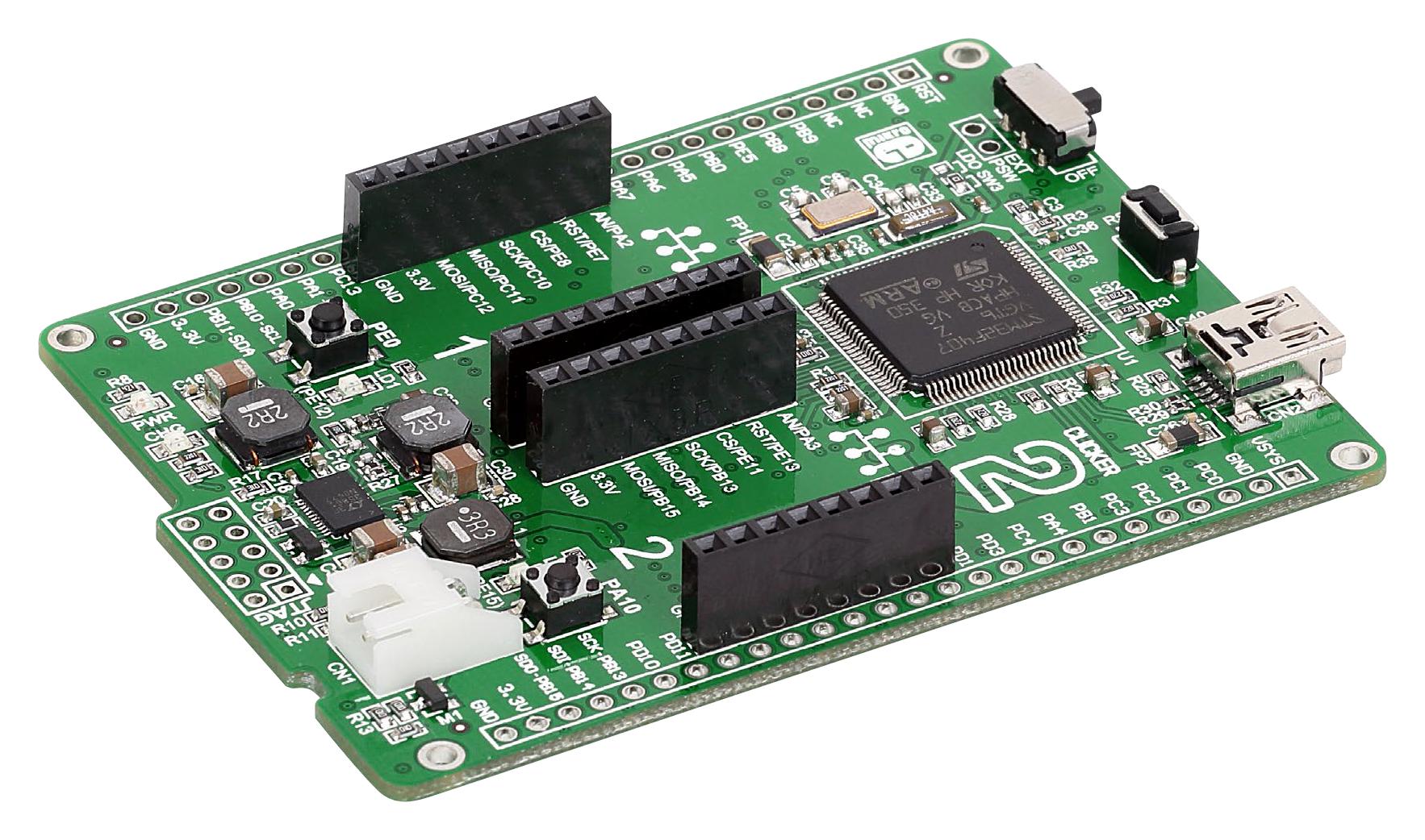 Mikroe 1685 Mikroelektronika Development Board Clicker 2 For Stm32