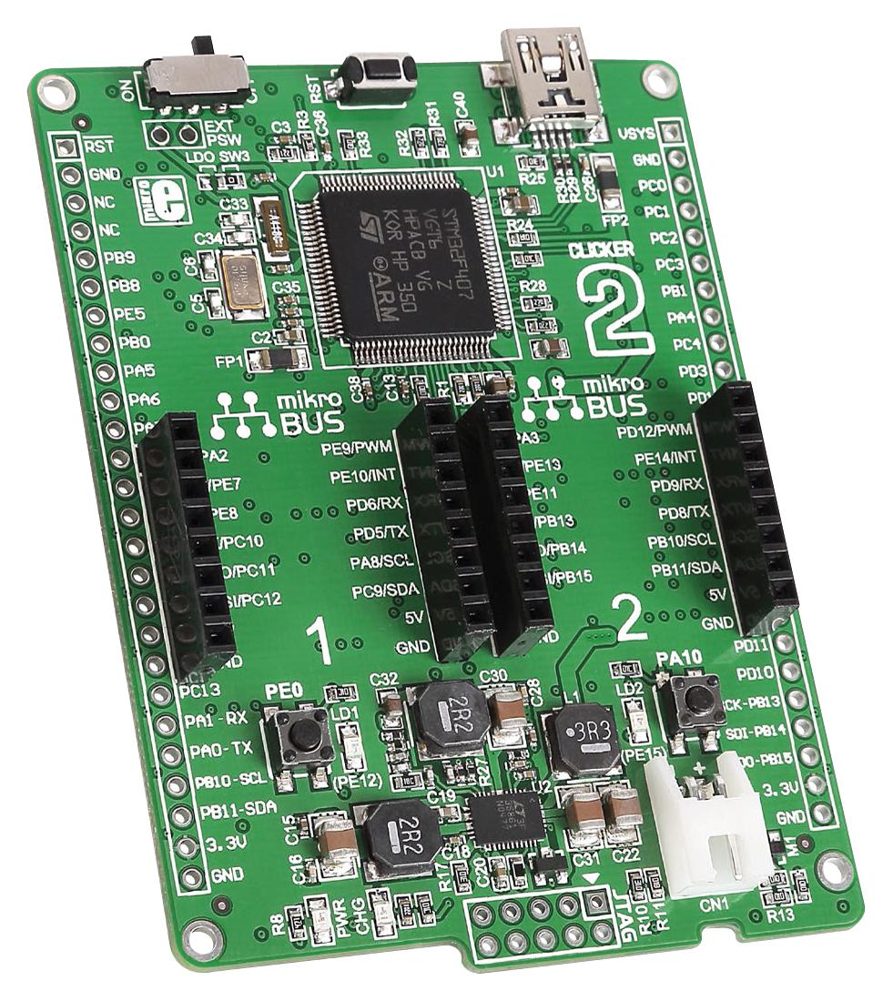 Mikroe 1685 Mikroelektronika Development Board Clicker 2 For Stm32