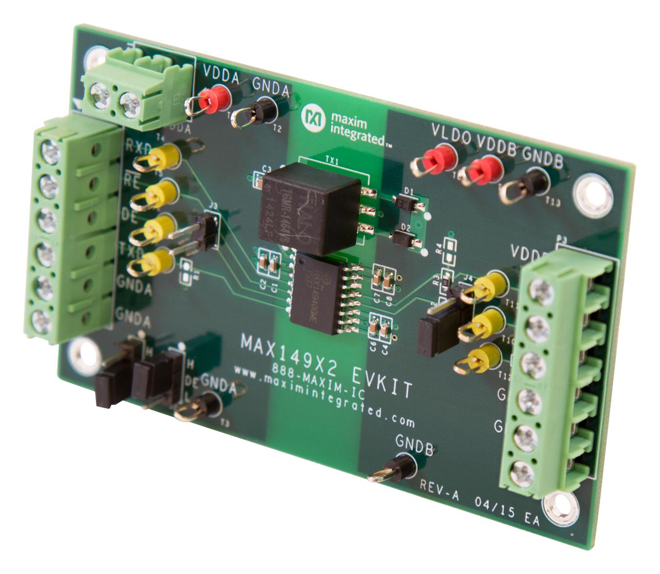 MAX148X2EVKIT# - Analog Devices - Evaluation Board, MAX14855 RS-485/RS-422 20Mbps TXRX, 2 ...