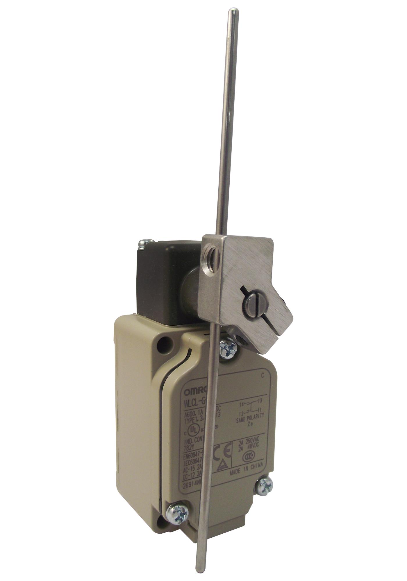 WLCL-G-N - Omron Industrial Automation - Limit Switch, Adjustable Rod Lever, 10 A