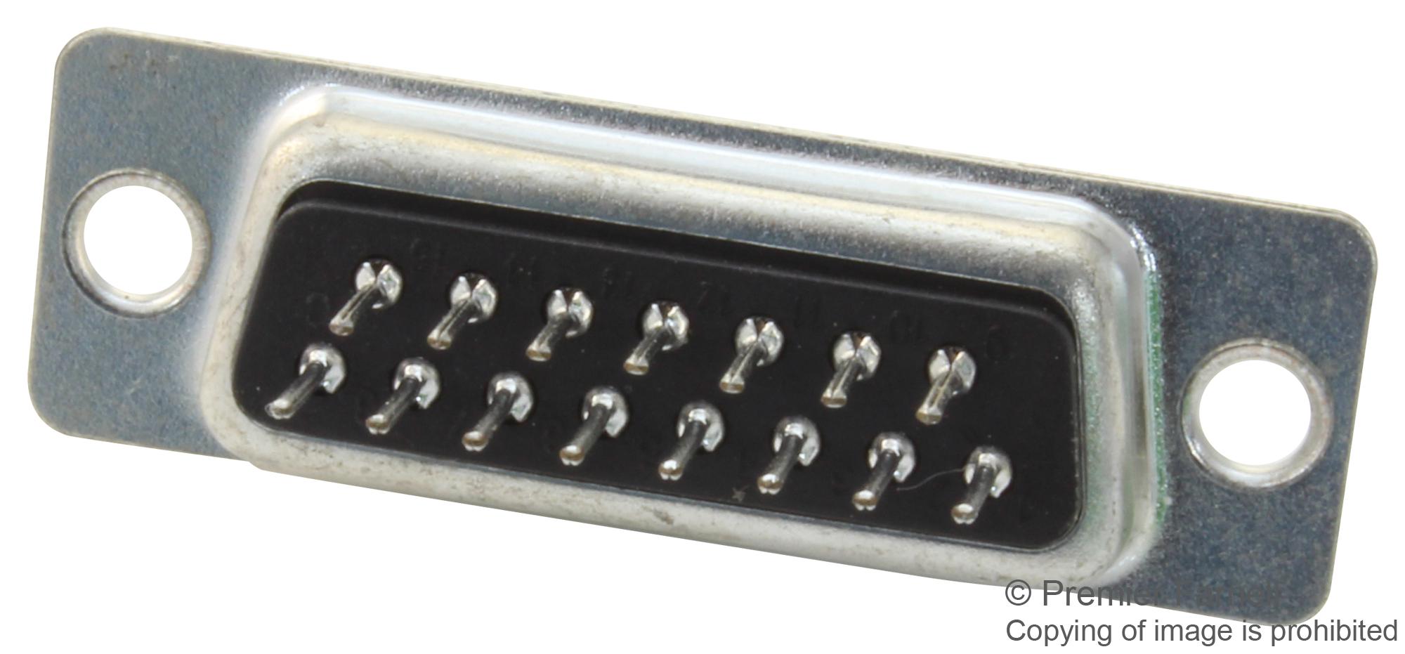 MHDD15-F-T-B-S - Mh Connectors - D Sub Connector, Standard, Receptacle