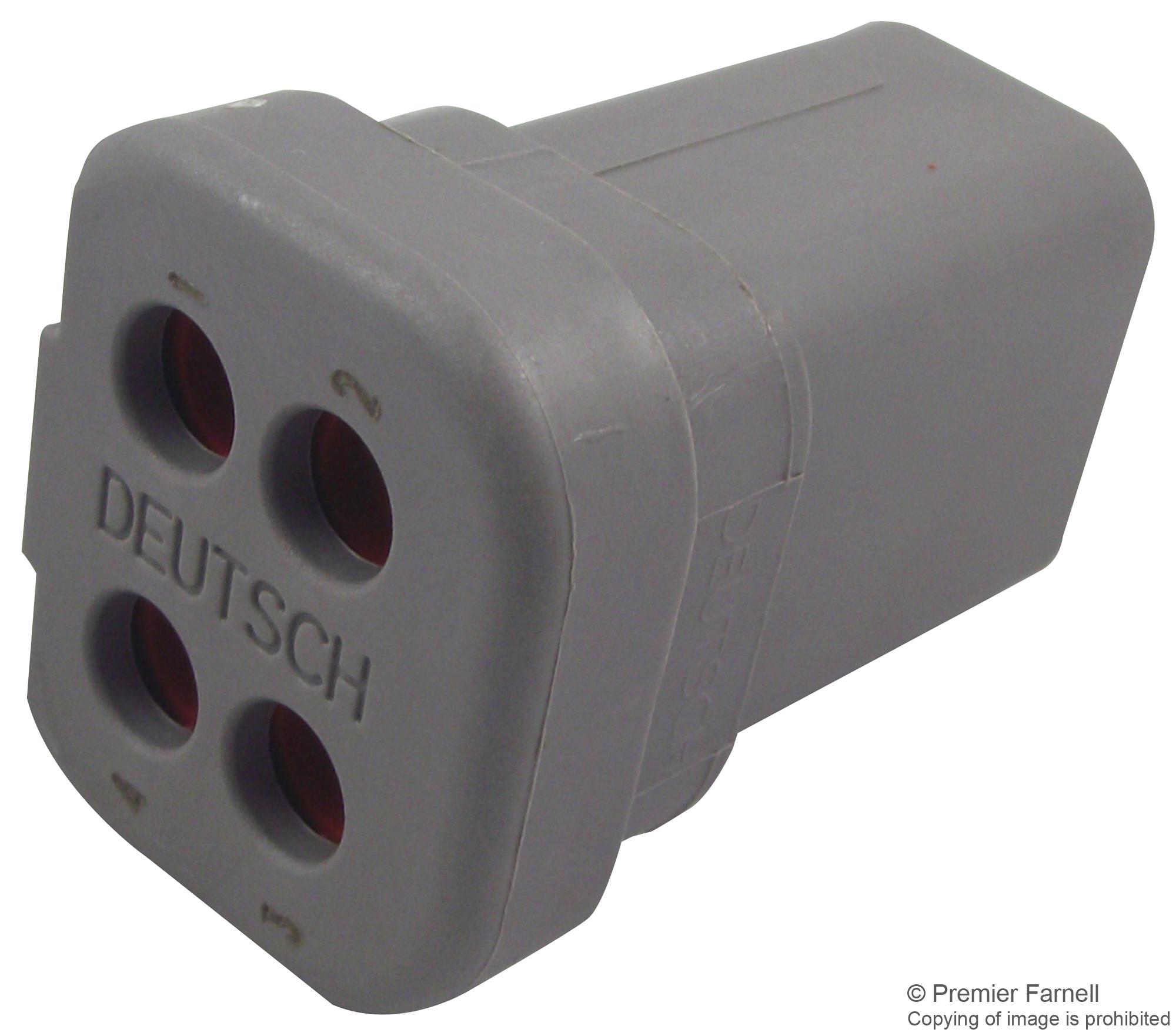 DTP06-4S-E003 - Deutsch - Te Connectivity - Automotive Connector Housing, IP68, DTP