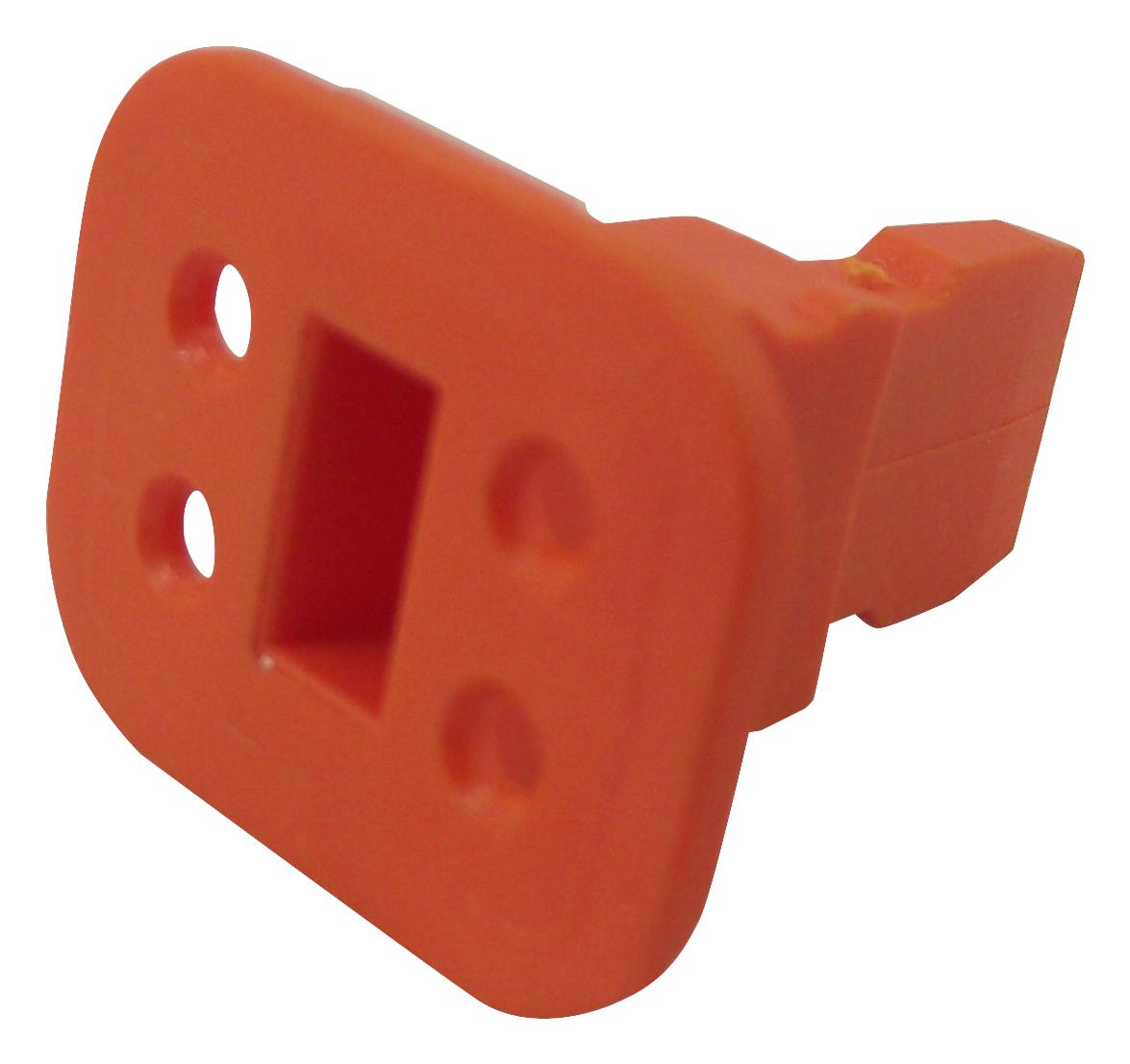 W4S-ZZ - Deutsch - Te Connectivity - Connector Accessory, Orange, Wedge ...