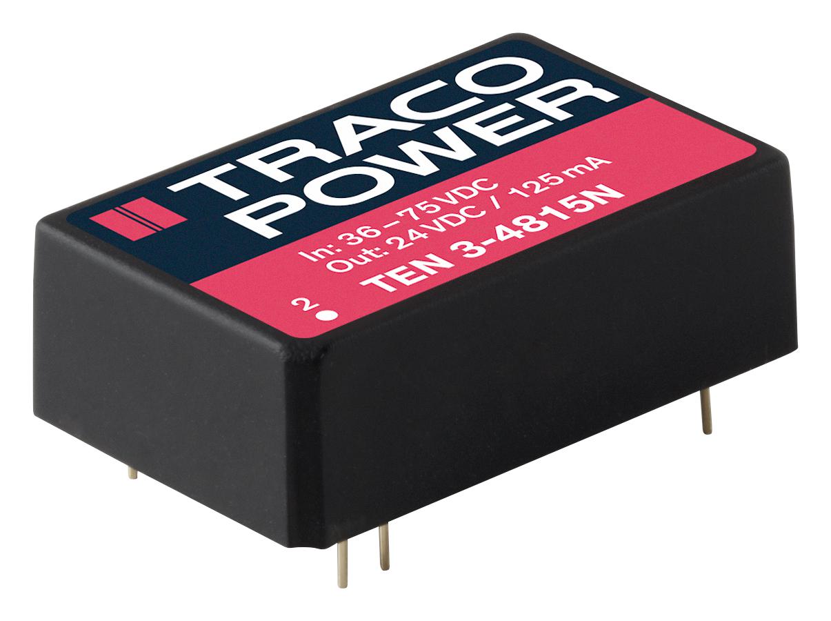 TEN 3-2412N - Traco Power - Isolated Through Hole DC/DC Converter, ITE, 2:1