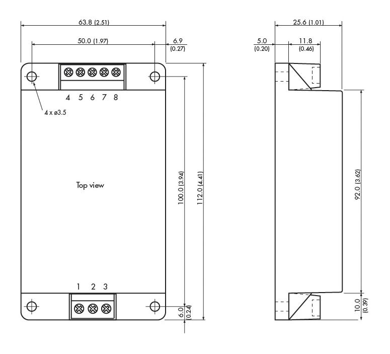 TMDC 40-2415 - Traco Power - Isolated Chassis Mount DC/DC Converter, ITE, 4:1