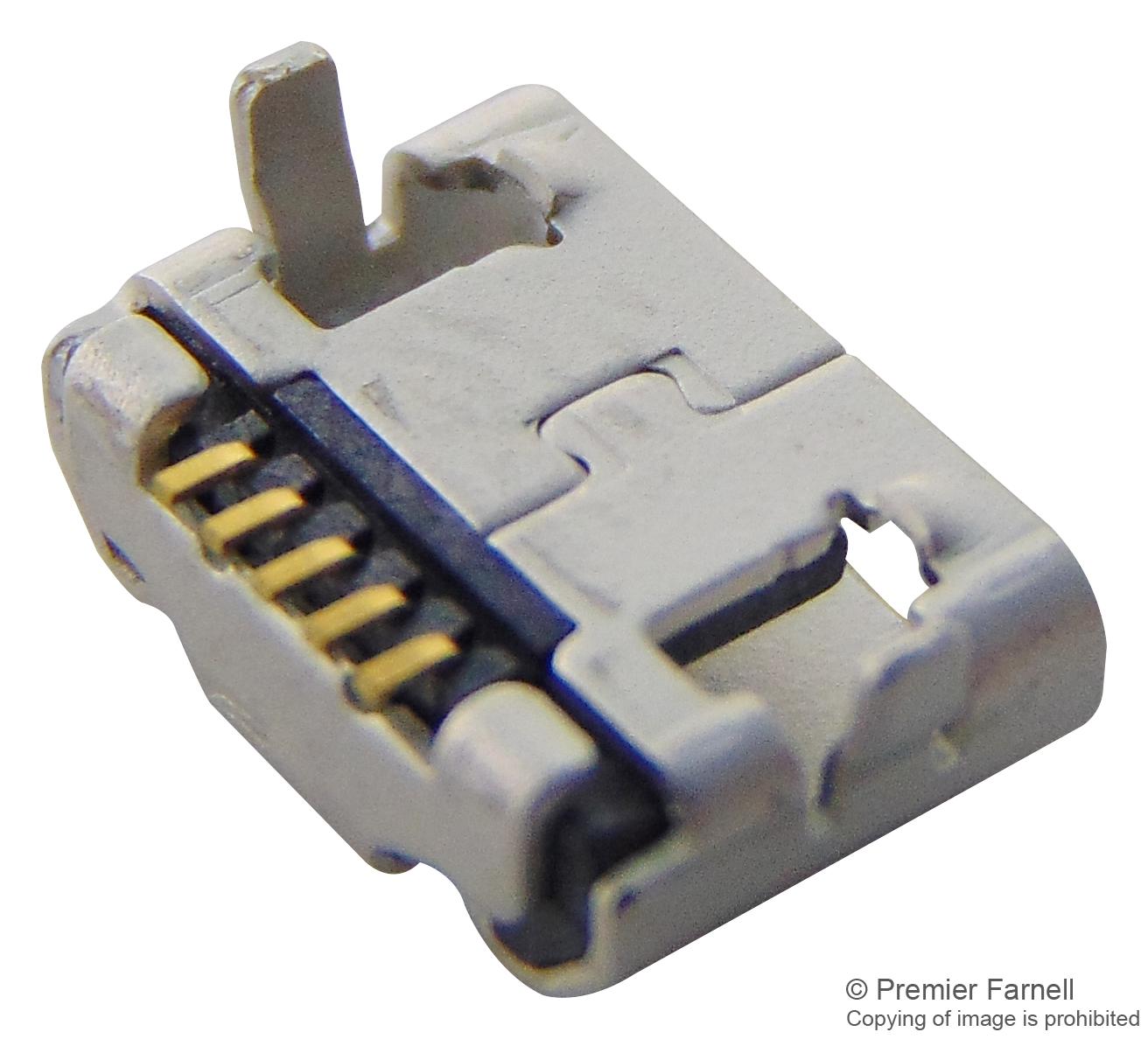 105164-0001 - Molex - USB Connector, Micro USB Type B, USB 2.0