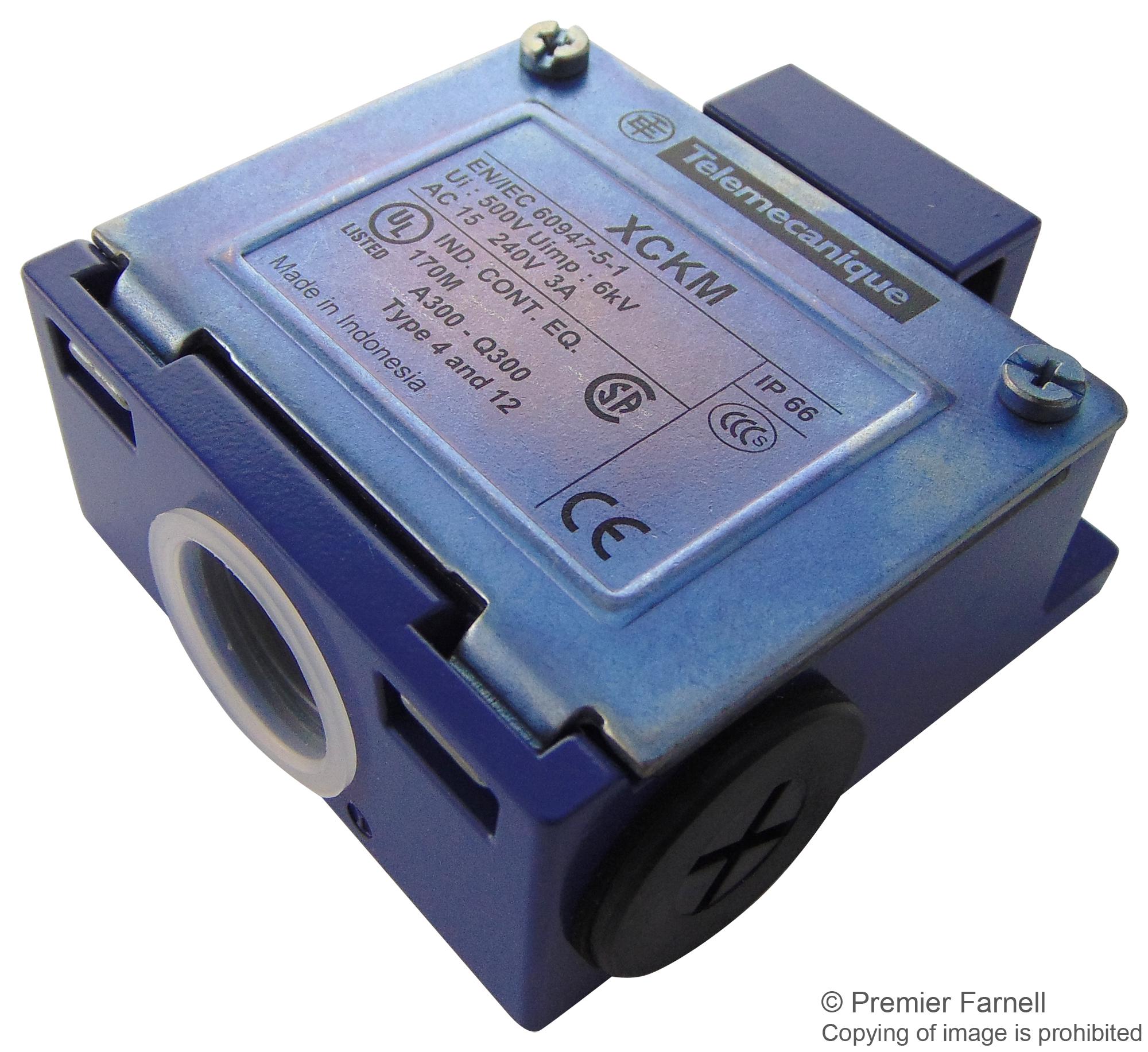 XCKM115H29 - Telemecanique Sensors - Limit Switch, Roller Lever, SPST-NO