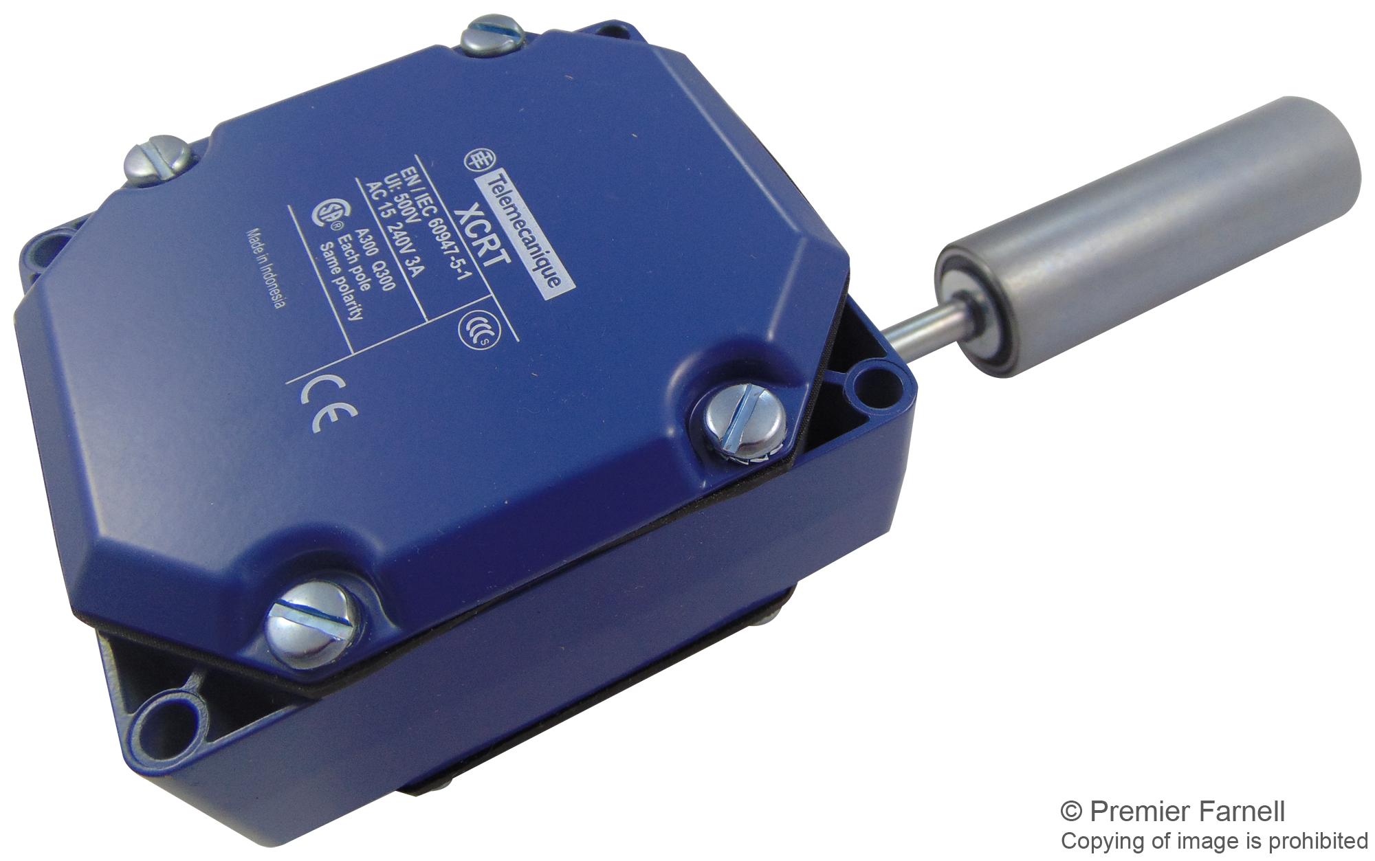 XCRT115 - Telemecanique Sensors - Limit Switch, Roller Lever, DPDT
