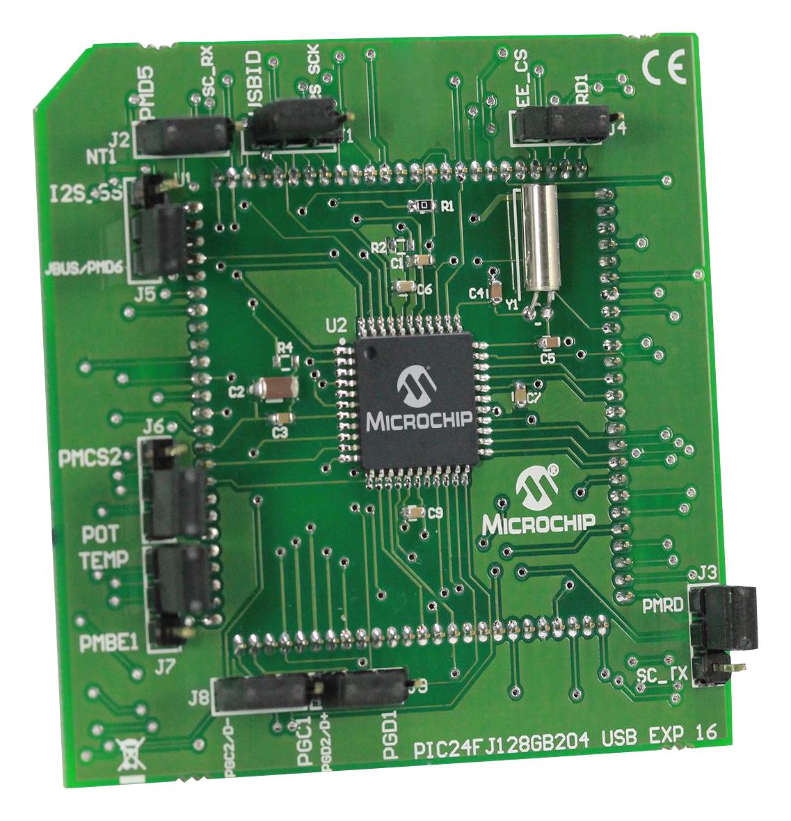 MA240036 - Microchip - Daughter Board, PIC24FJ128GB204 Plug In Module, USB OTG