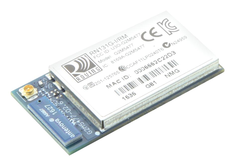 RN131G-I/RM481 - Microchip - Wireless LAN Module, Transceiver, IEEE 802.11b/g