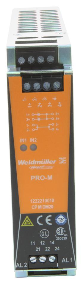 1222210010 - Weidmuller - Power Supply Accessory, Diode Module, DIN Rail