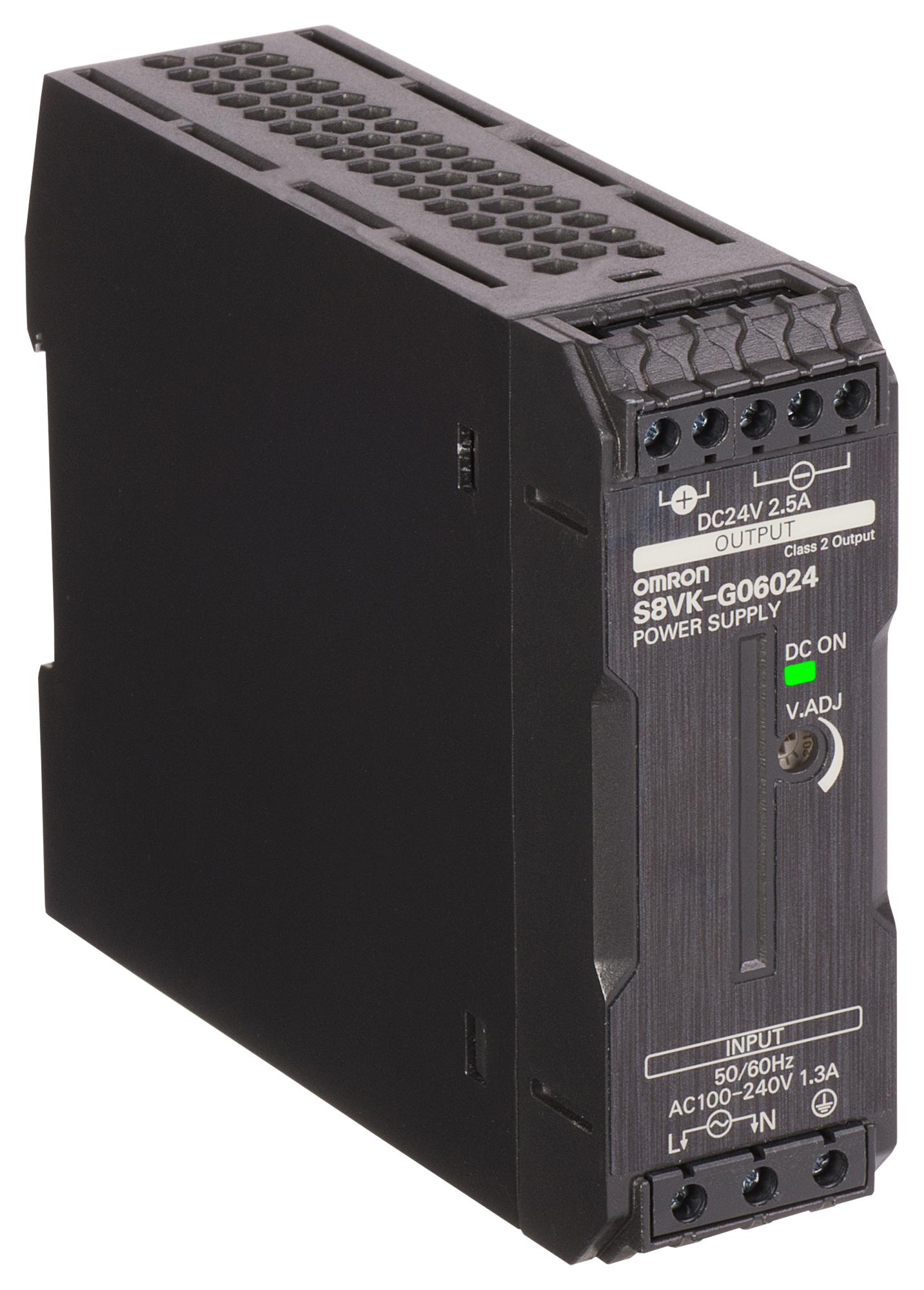 S8VK-G06024 - Omron Industrial Automation - AC/DC DIN Rail Power Supply (PSU), ITE, 1 Output