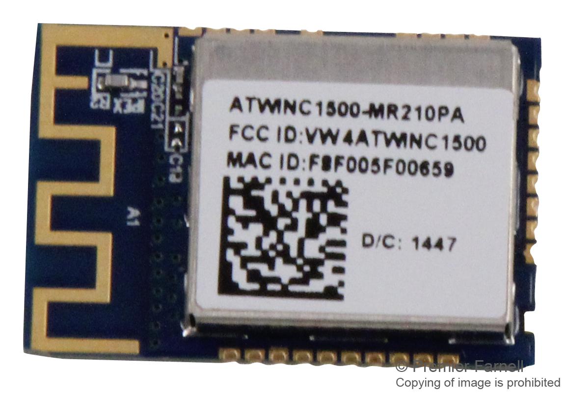 ATWINC1500-MR210UB1954 - Microchip - Wireless LAN Module, 2.472GHz, SPI