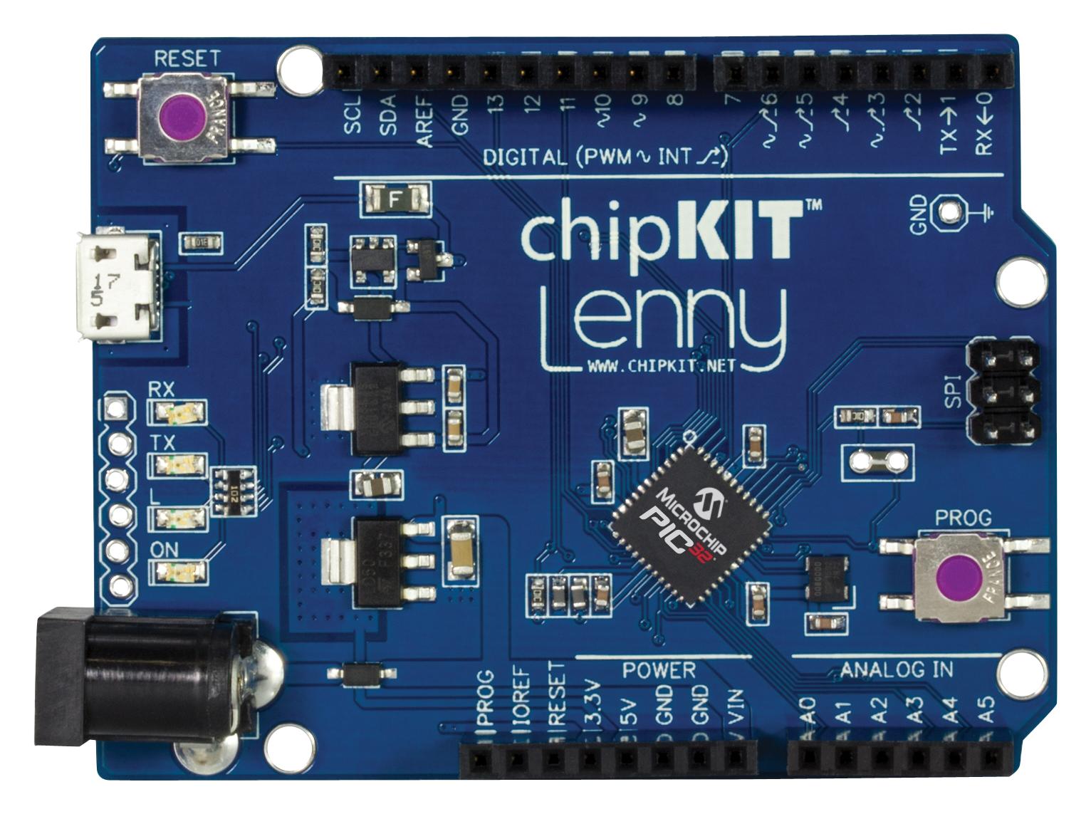 TCHIP005 - Microchip - Development Board, chipKIT Lenny, 27 Available I/O Lines