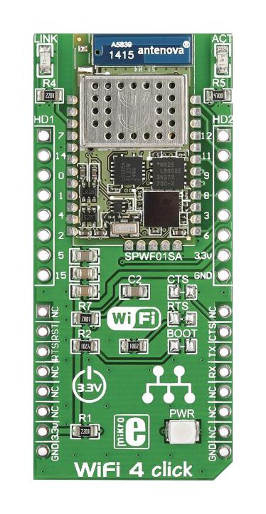MIKROE-1913 - Mikroelektronika - Add-On Board, Click, Connectivity
