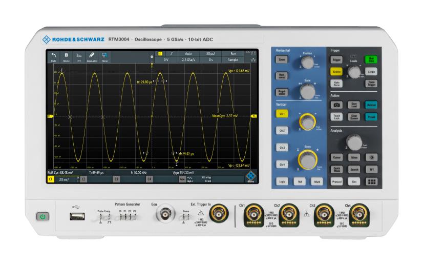 RTM-BNDL - Rohde & Schwarz - MSO / MDO Oscilloscope, RTM3000 Series, 4 ...