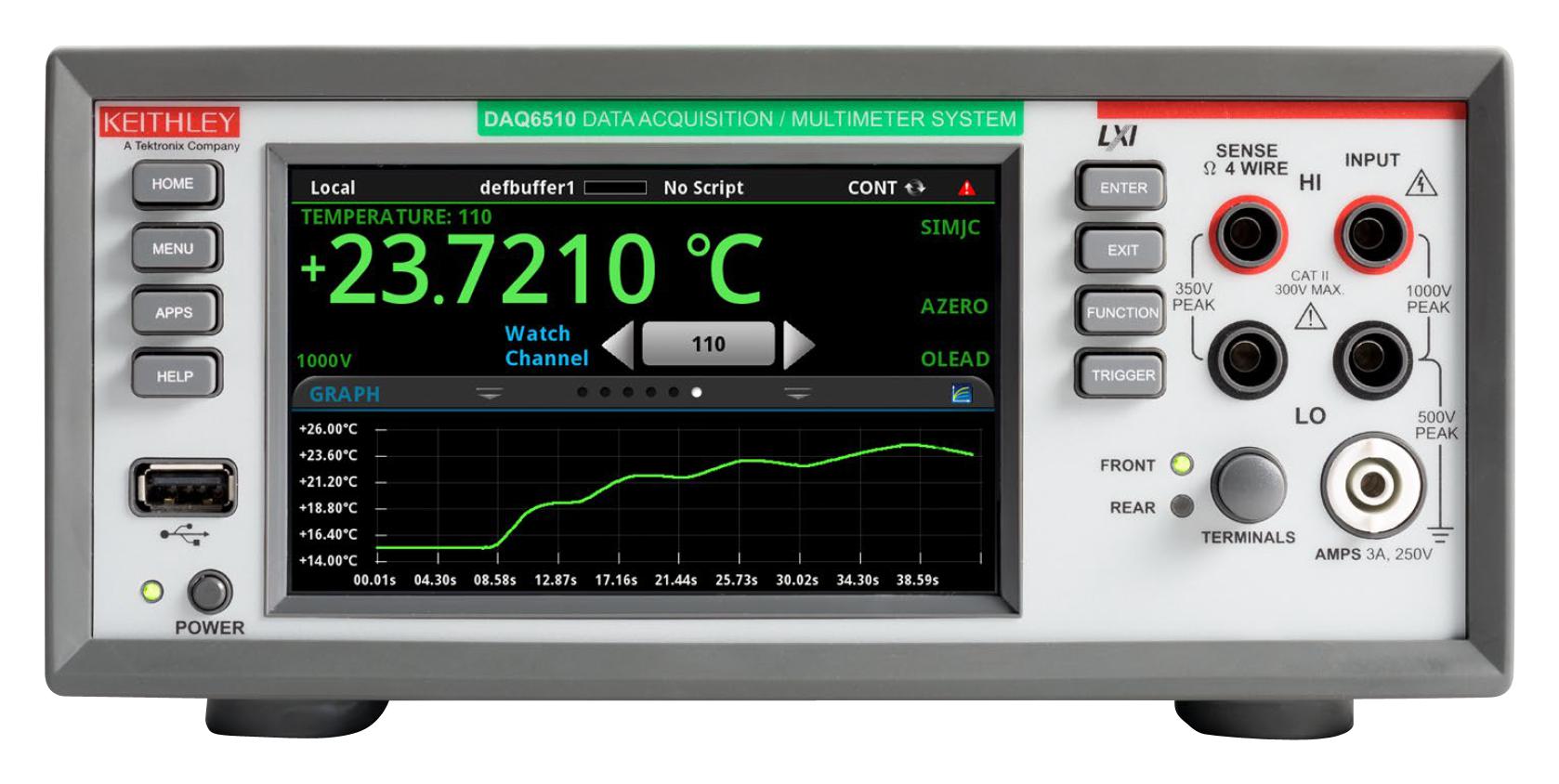 DAQ6510 - Keithley - Data Acquisition Unit, 80 Channels, 1 MSPS DAQ6510 - Keithley - Data Acquisition Unit, 80 Channels, 1 MSPS