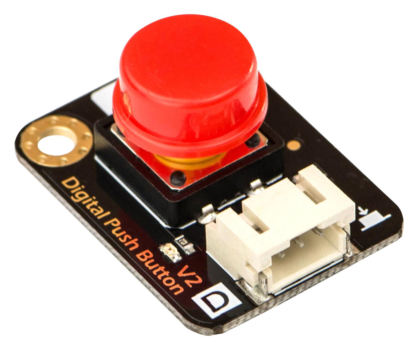 DFR0029-R - Dfrobot - Add-On Board, Push Button Module, Red Cap