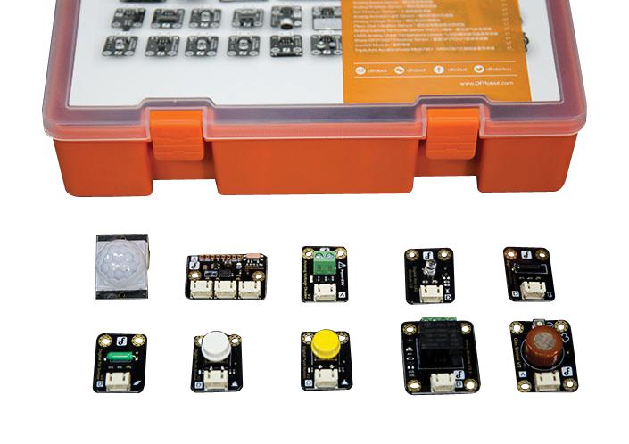 KIT0011 - Dfrobot - Development Kit, Gravity Series Sensor Kit For Arduino, 27 x Assorted Sensors