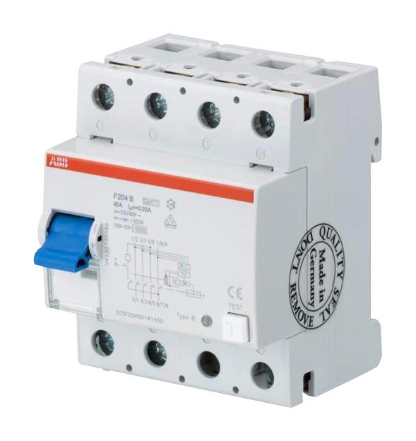 2CSF204823R4950 - Abb - Circuit Breaker, 500 mA Residual Current, F200 ...