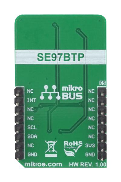 MIKROE-3329 - Mikroelektronika - Add-On Board, Temp-Log 4 Click Board, Temperature Logger