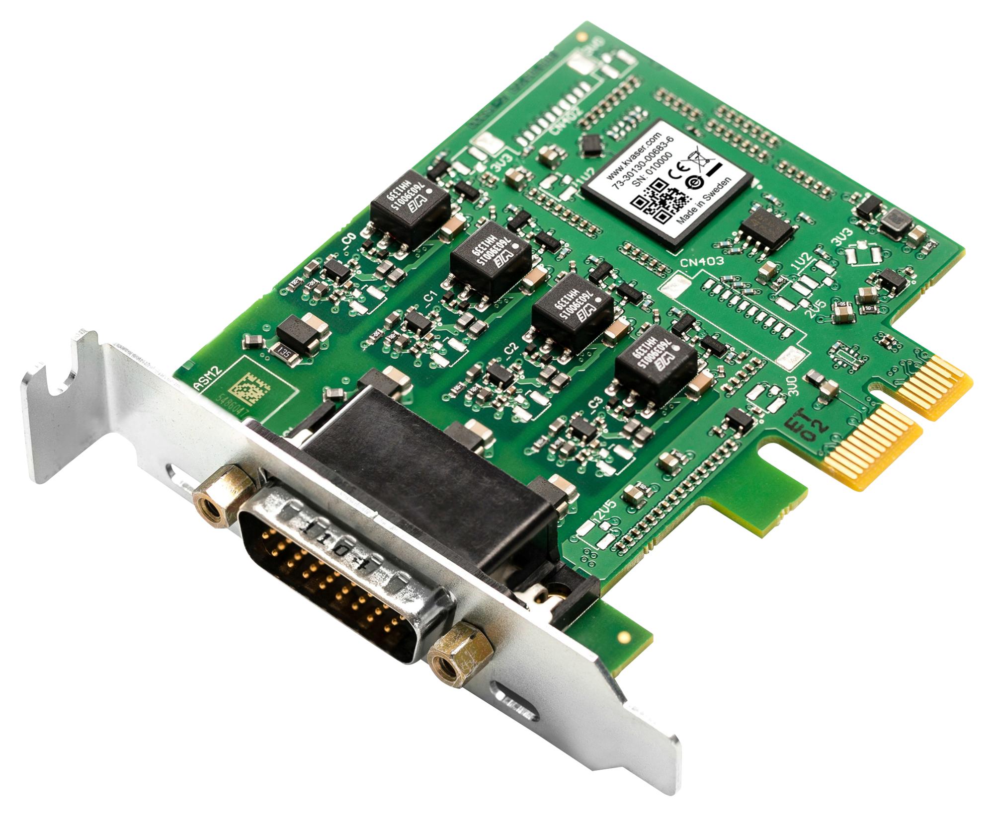 00683-6 - Kvaser - Computer Interface, PCIEcan 4xHS, CAN FD